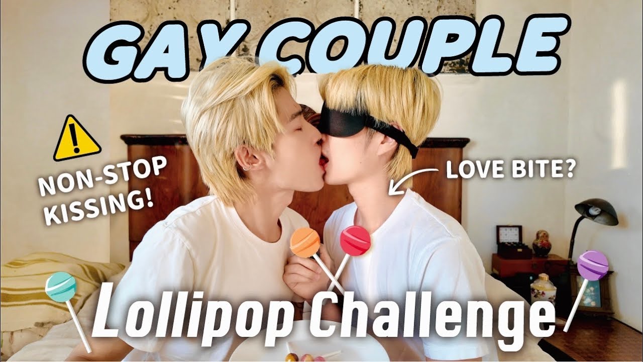 Lollipop kissing challenge! (ASMR) 可愛同志情侶棒棒糖挑戰｜ENG SUB - YouTube