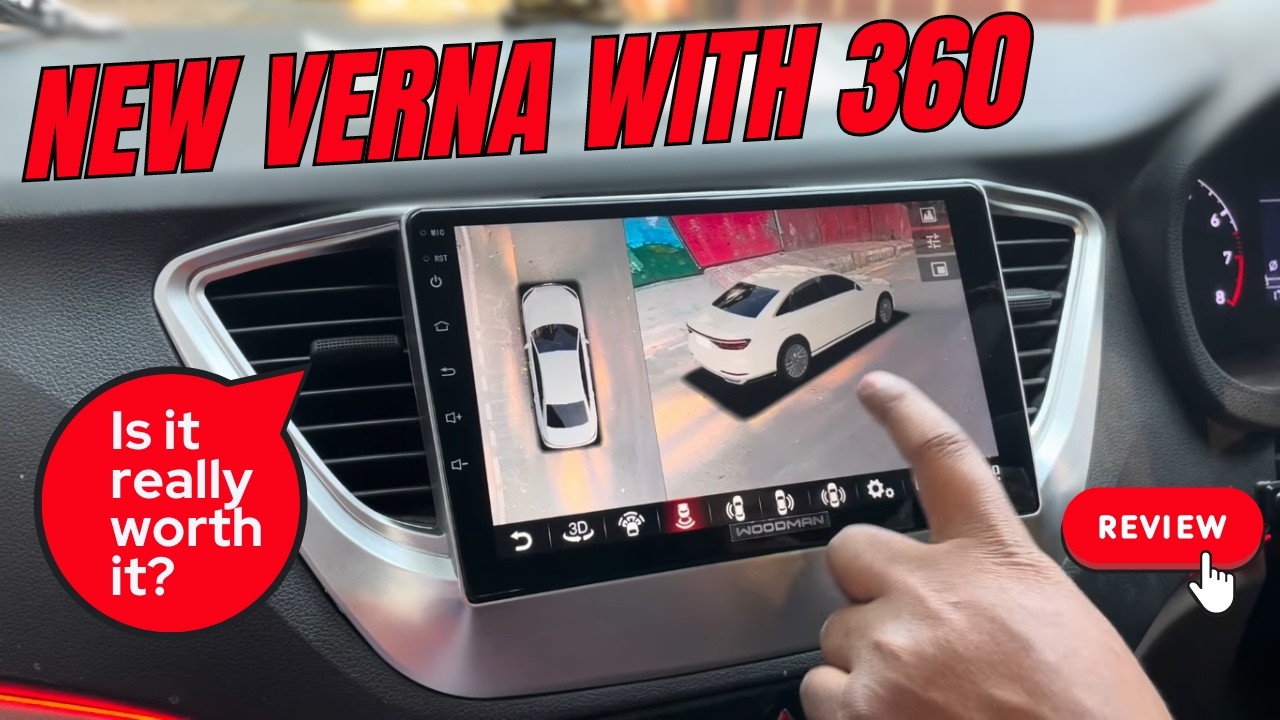 Woodman 360 Bird Eye View System for Hyundai Verna | 360 Camera System ...