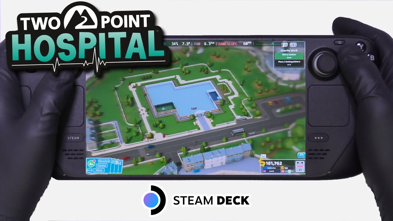 Two Point Hospital | Steam Deck Gameplay | Steam OS | IRL Medical ...