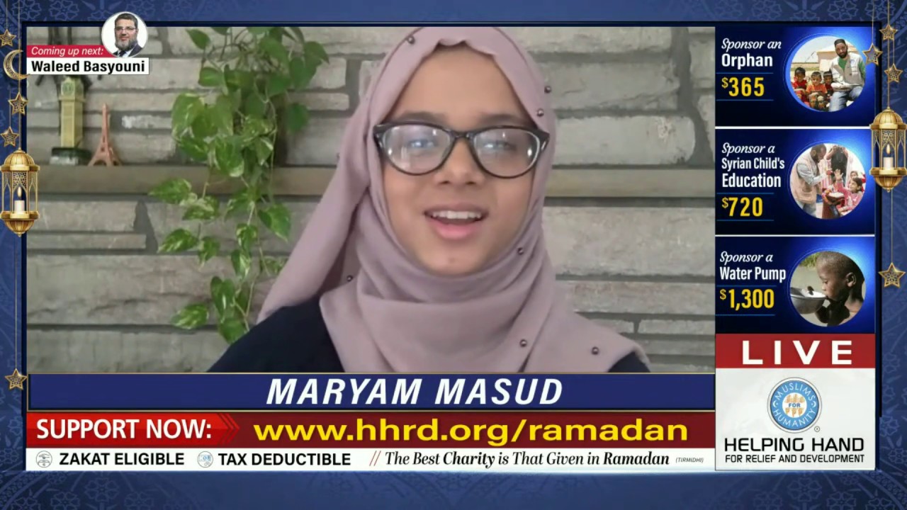 Ramadan 2020: An Amazing Speech by Maryam Masud - YouTube