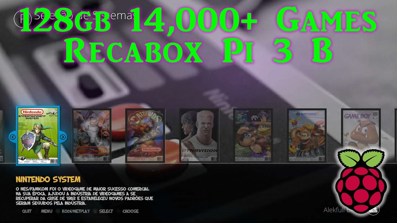 128gb Recalbox Pi 3 Fully Loaded & Kodi - 14,000+ Games - YouTube