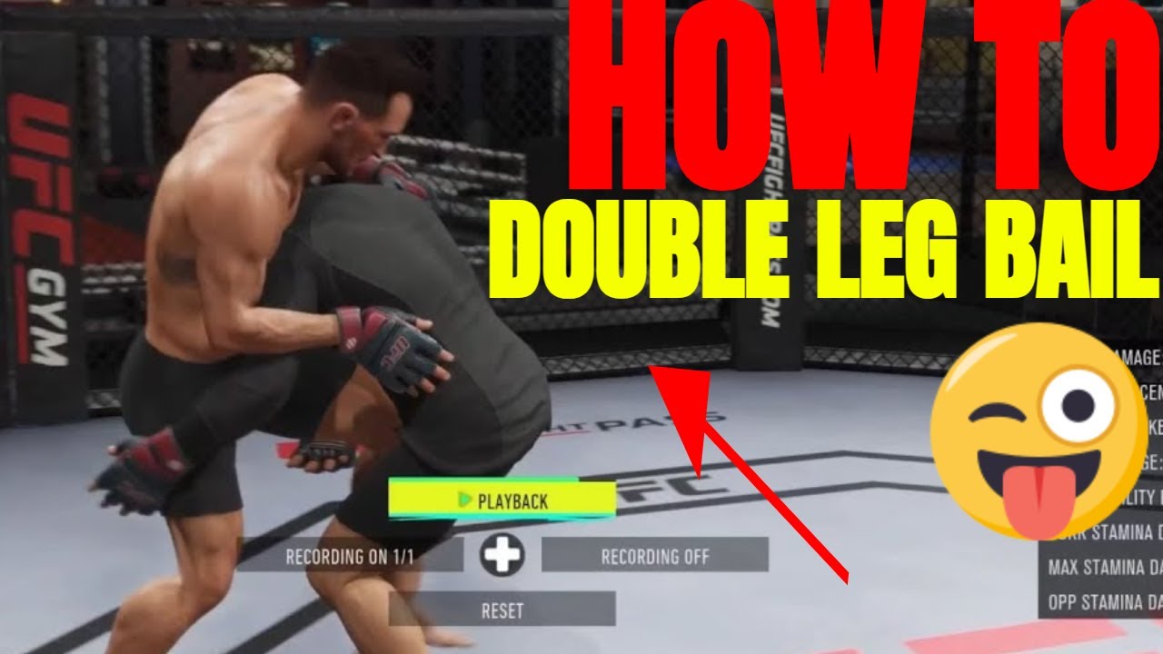 How To Double Leg Bail And What To Do After Bailing UFC 4 - YouTube