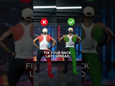 Fix your back lats spread