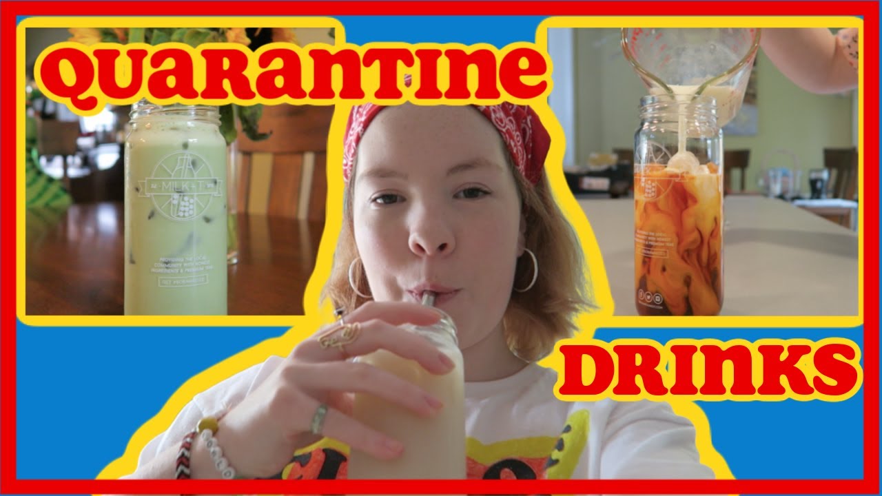drinks i've been making in quarantine! (coffee + tea) - YouTube