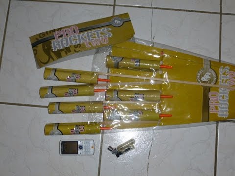 PRO ROCKETS TWO Original fireworks 1,2,3 and 4 - YouTube