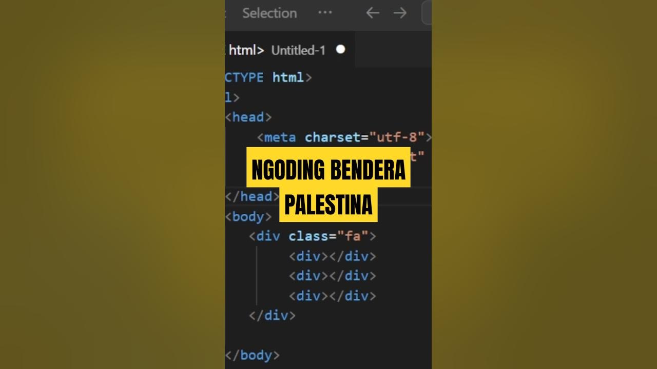 NGODING BENDERA PALESTINA HTML & CSS #ngoding #tutorial #coding #programming #faktamenarik # ...