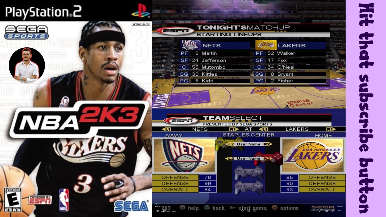 NBA 2K3 - PS2 Multiplayer Gameplay | Classic NBA Action on PlayStation ...