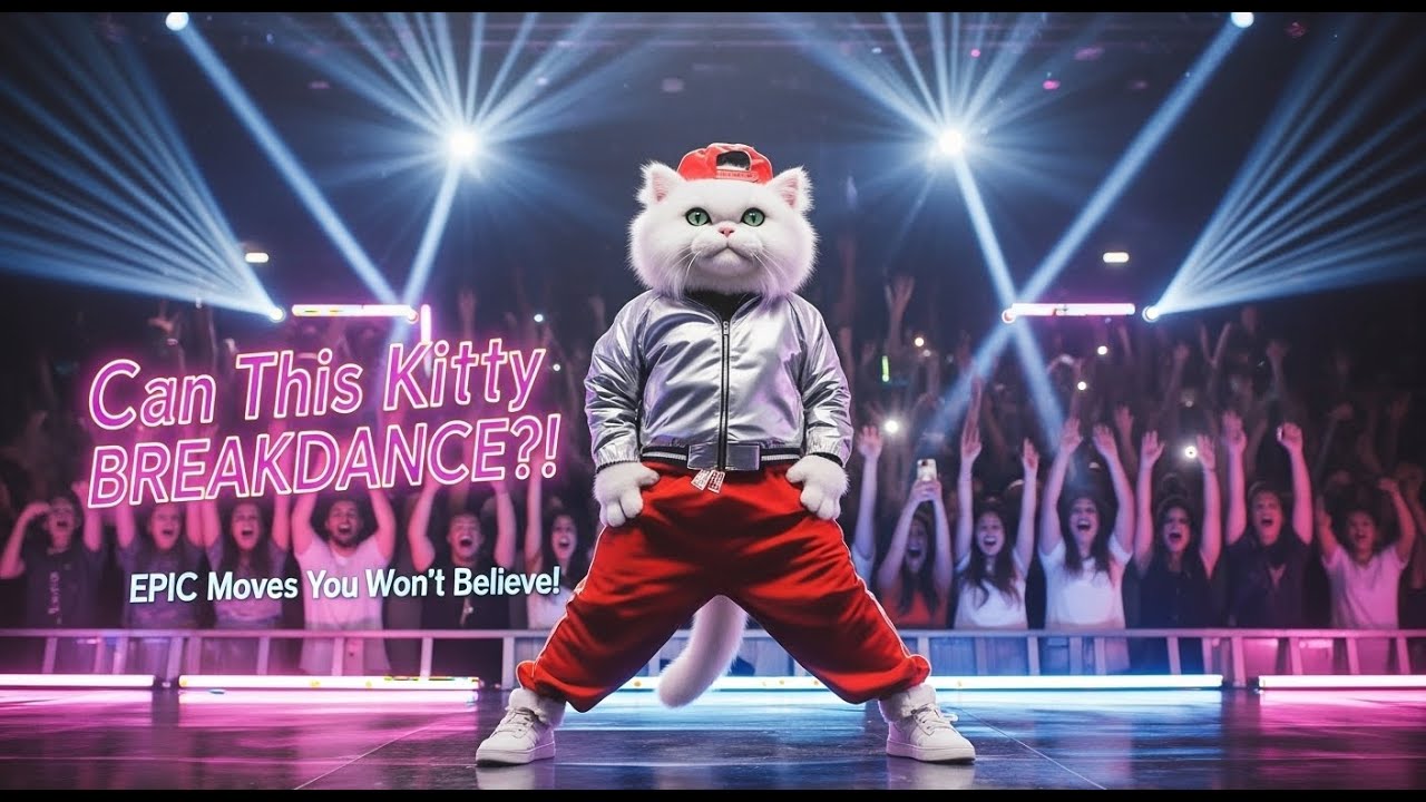 Kitty’s Epic Breakdance Battle! 🐱💃 Funny Dance Animation song for Kids ...
