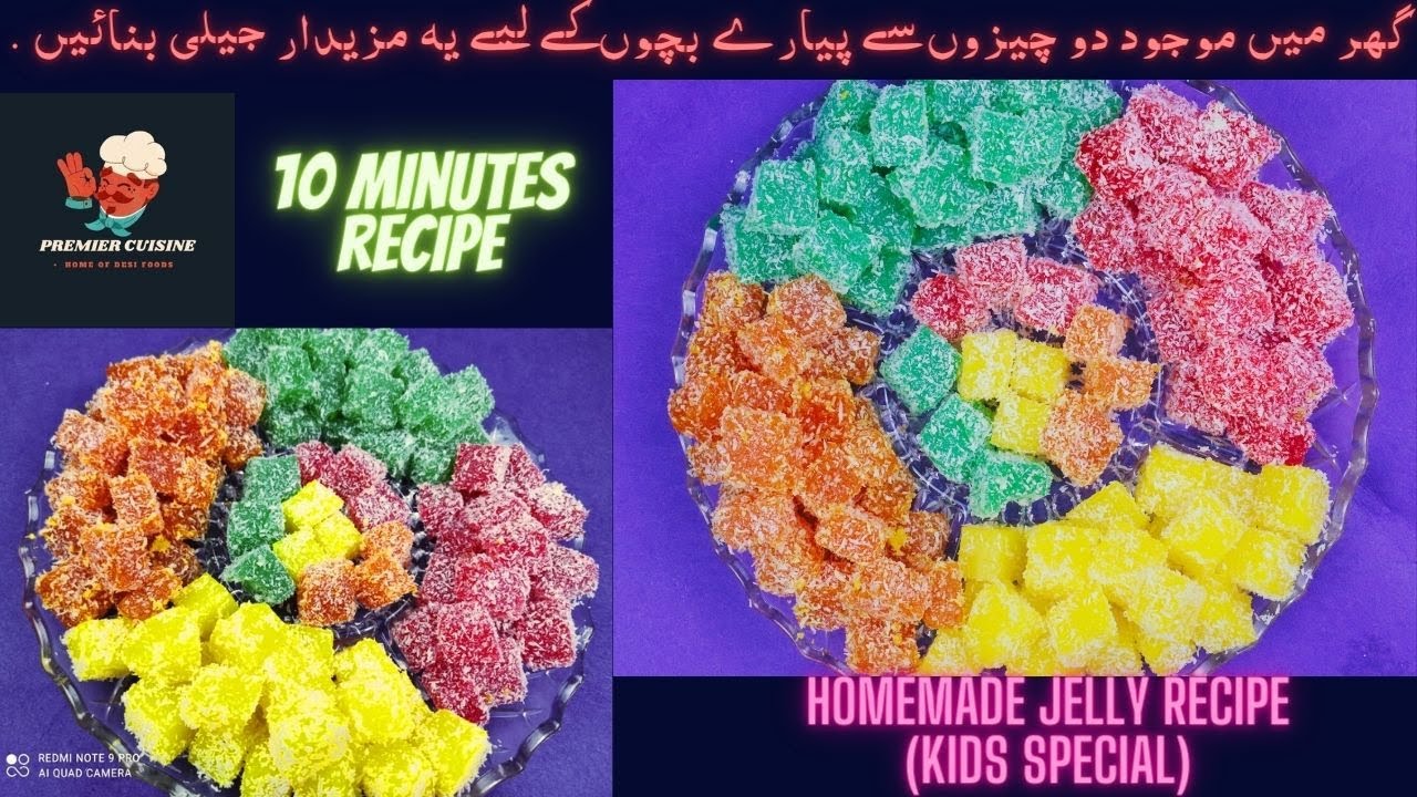 Jelly Recipe | Make Low cost / Commercial jelly at Home for kids ...