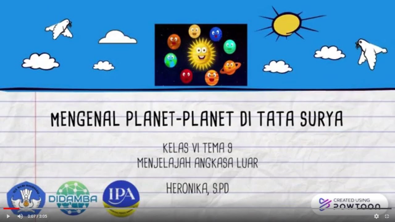 Mengenal Planet-Planet di Tata Surya Kelas VI Tema 9 Menjelajah Angkasa ...