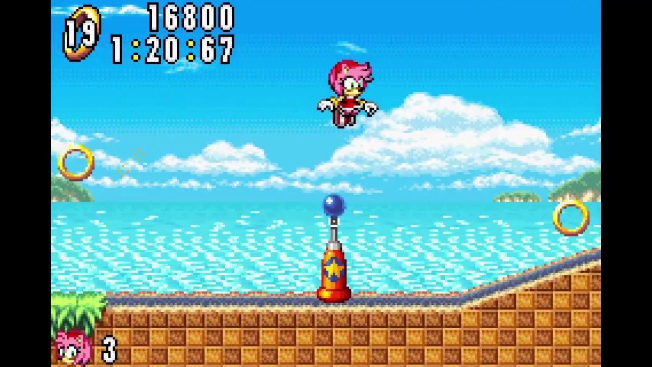 First Time Playing Sonic Advance as Amy Rose. - YouTube