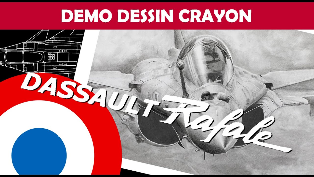 Démo de dessin au crayon : Dassault Rafale - YouTube