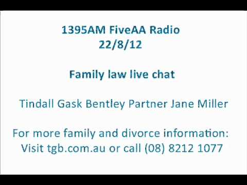 1395 5AA Radio: Family and divorce law in South Australia