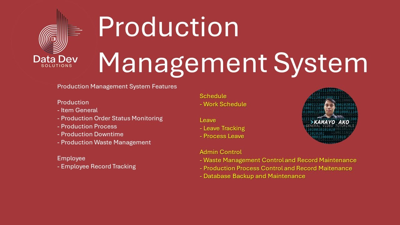 MS Access: Production Management System: Featuring Waste Management ...