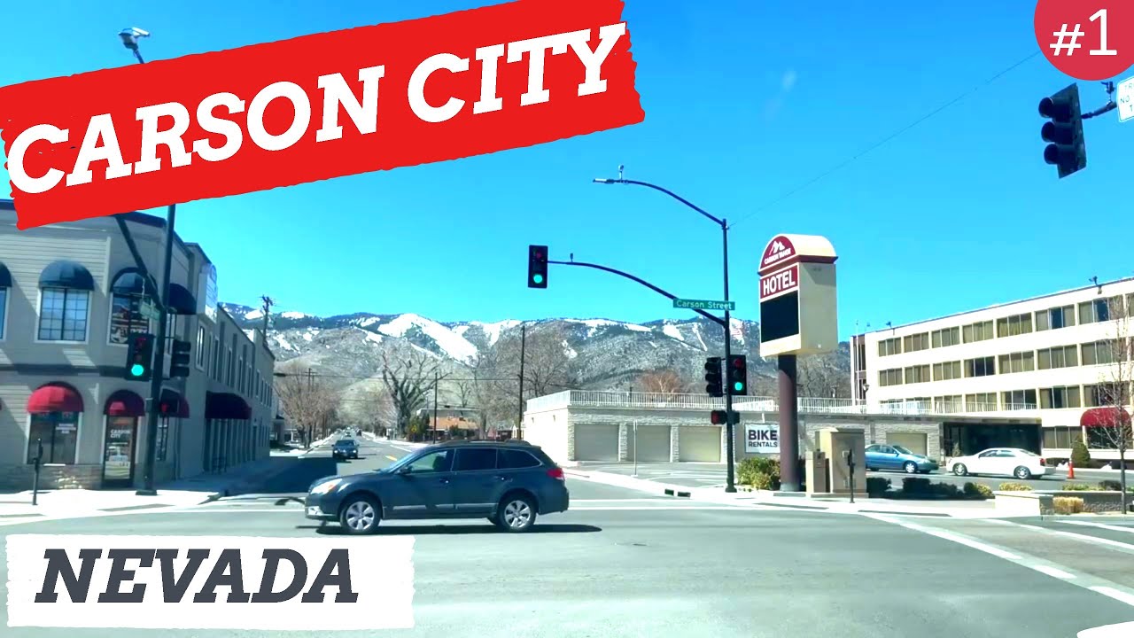Carson City Nevada, Driving Downtown, USA, Dash Cam - YouTube