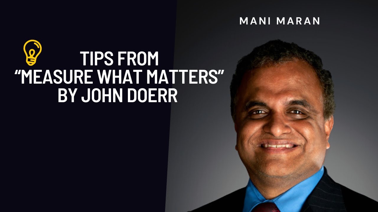 Tips from the book Measure what matters by John Dooer - YouTube