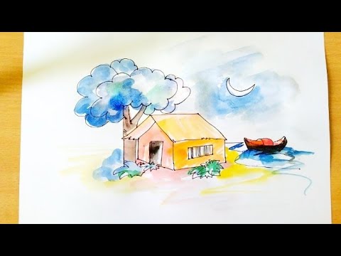 Watercolor Gramercy PraKitik Drisso Drawing ||beginners very easy ...