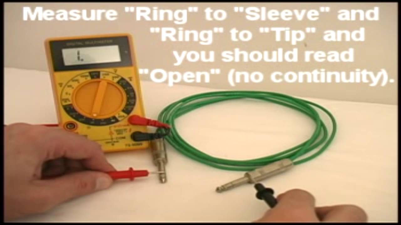 How to Test TRS Cables, Easy Audio Technical Information - YouTube
