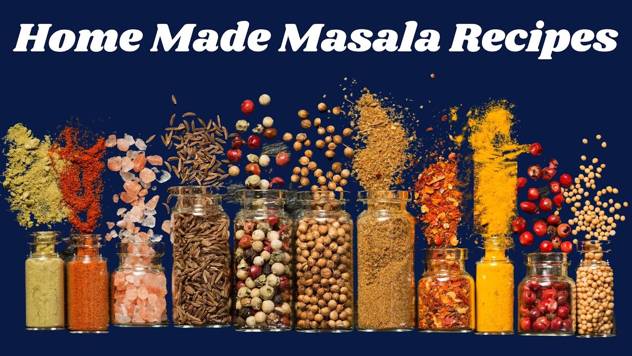 Home Made 6 Different Types Of Masala Powder Recipes - Terrace Kitchen ...