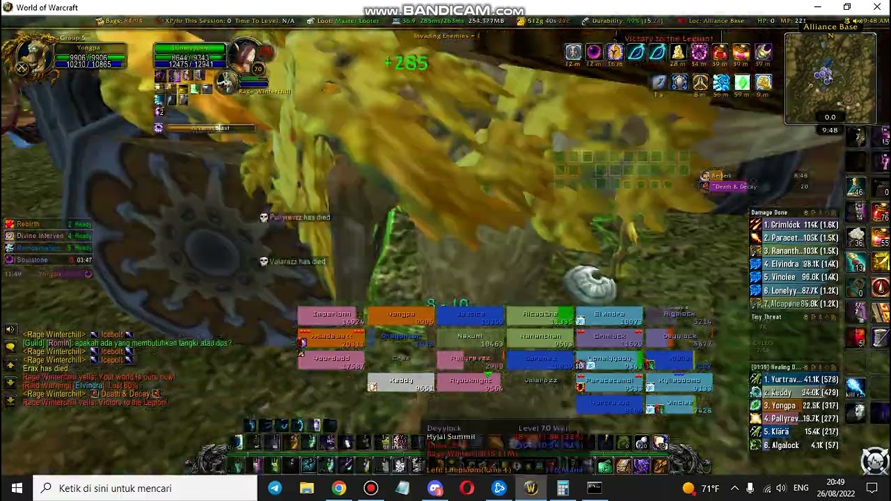 HYJAL SUMMIT WOW TBC CLASIK mankrik Rud'eat Guild indo - YouTube