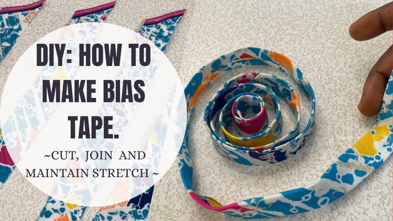 DIY: HOW TO MAKE BIAS TAPE, CORRECT JOINING TIPS 👍FOR BEGINNERS ️ - YouTube