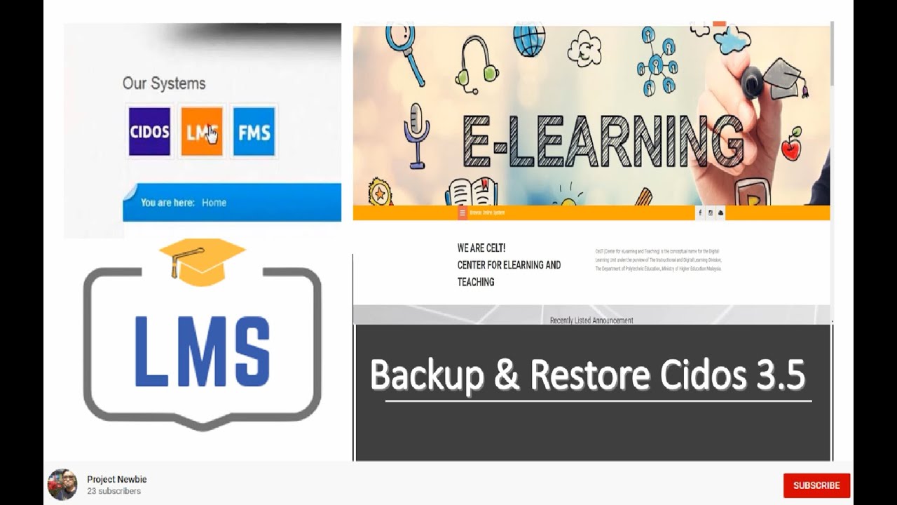 Backup & Restore Cidos 3.5 - YouTube