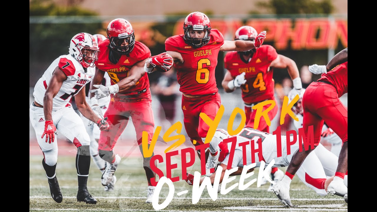 2019 O-Week Football Highlights: Guelph Gryphons vs York - YouTube