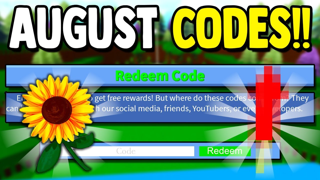 *EVERY* AUGUST CODE!! | Build a Boat for Treasure ROBLOX - YouTube