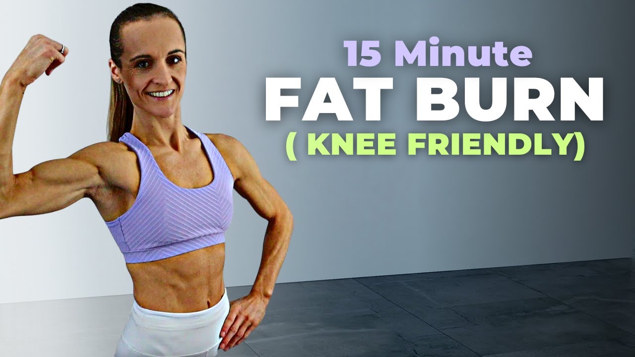 15 Min KNEE FRIENDLY Fat Loss Workout | No Equipment, No Repeat - YouTube