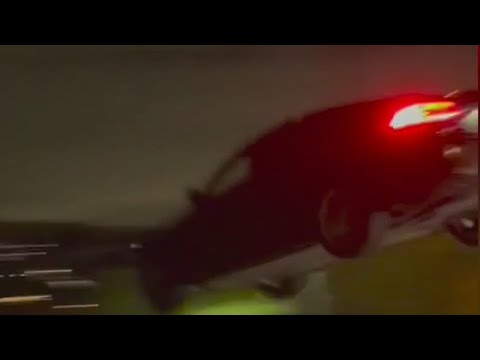 Video shows Tesla flying 50 feet into air in Los Angeles