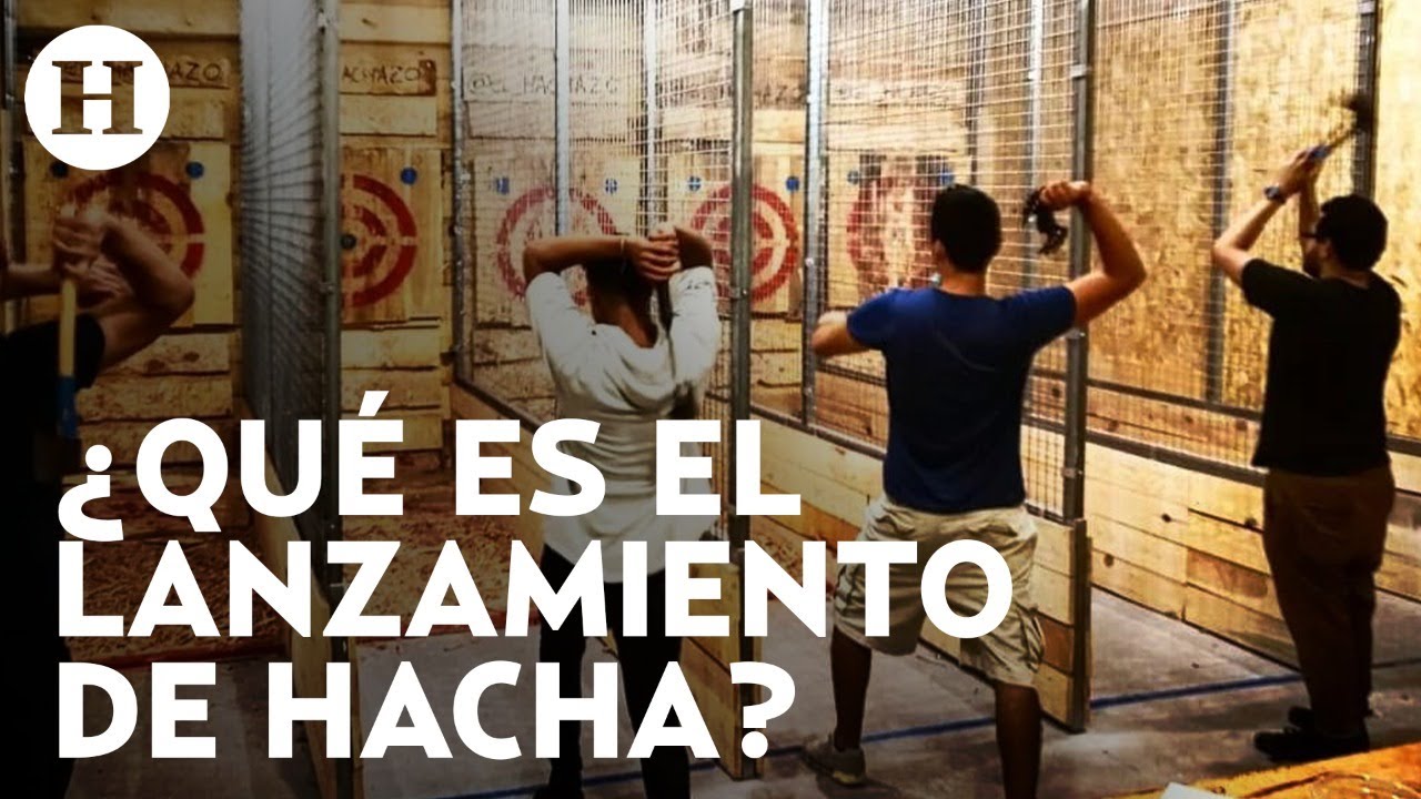 Tiro con hachas, una actividad que te puede liberar del estrés, ¿lo ...