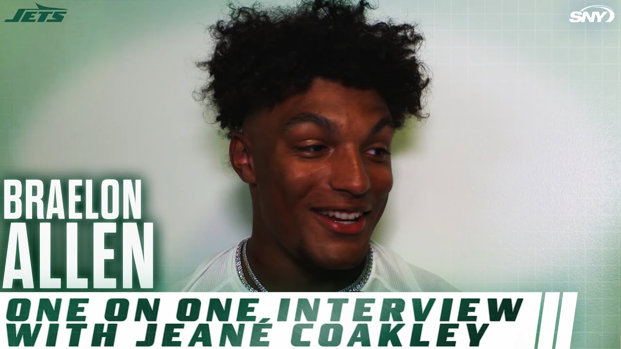 Jets rookie RB Braelon Allen reveals nerves, emotions, and excitement ...