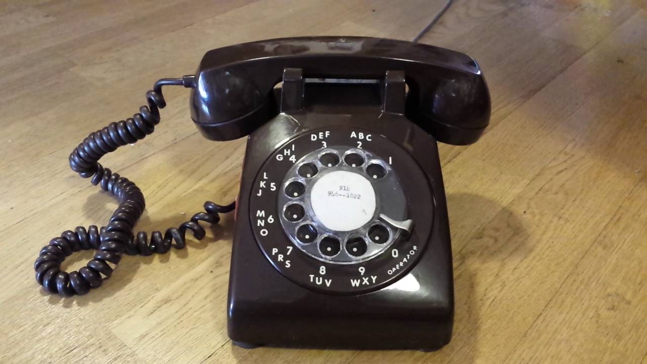 ITT Model 500 Vintage Rotary Phone, Cocoa Brown - YouTube