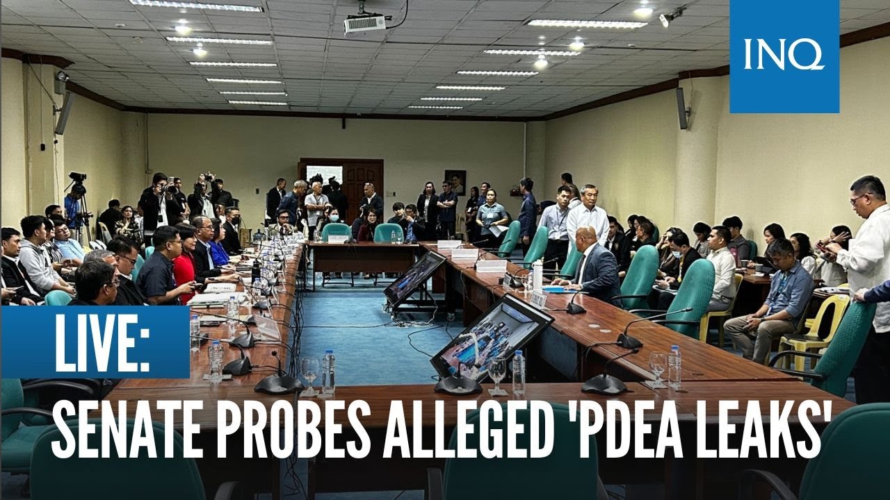 LIVE: Senate probes alleged 'PDEA leaks' - YouTube