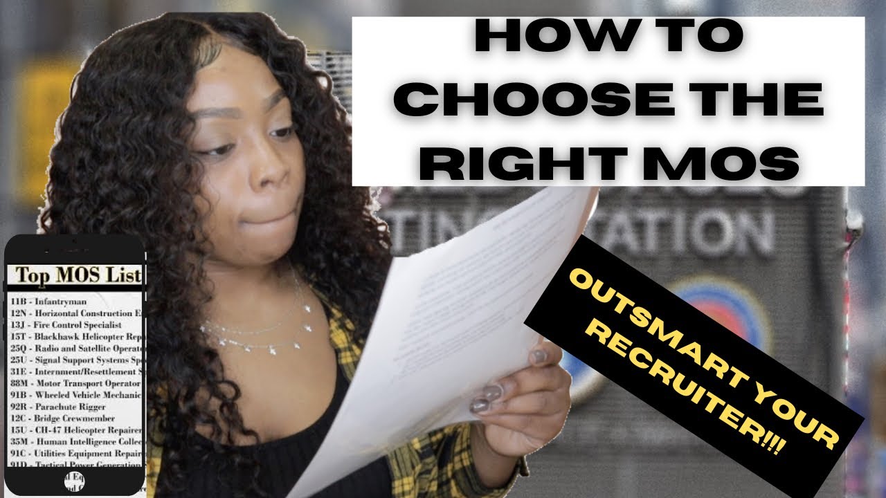 HOW TO CHOOSE THE RIGHT MOS DURING THE RECRUITMENT PROCESS | DON'T LET ...