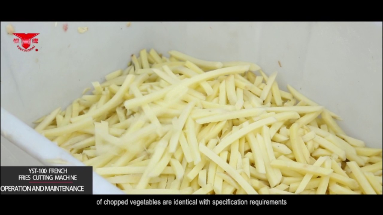 Potato Baton Cutting Machine - YouTube