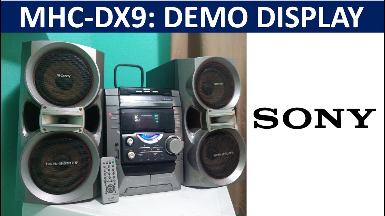 Sony MHC-DX9: Demo Display - YouTube