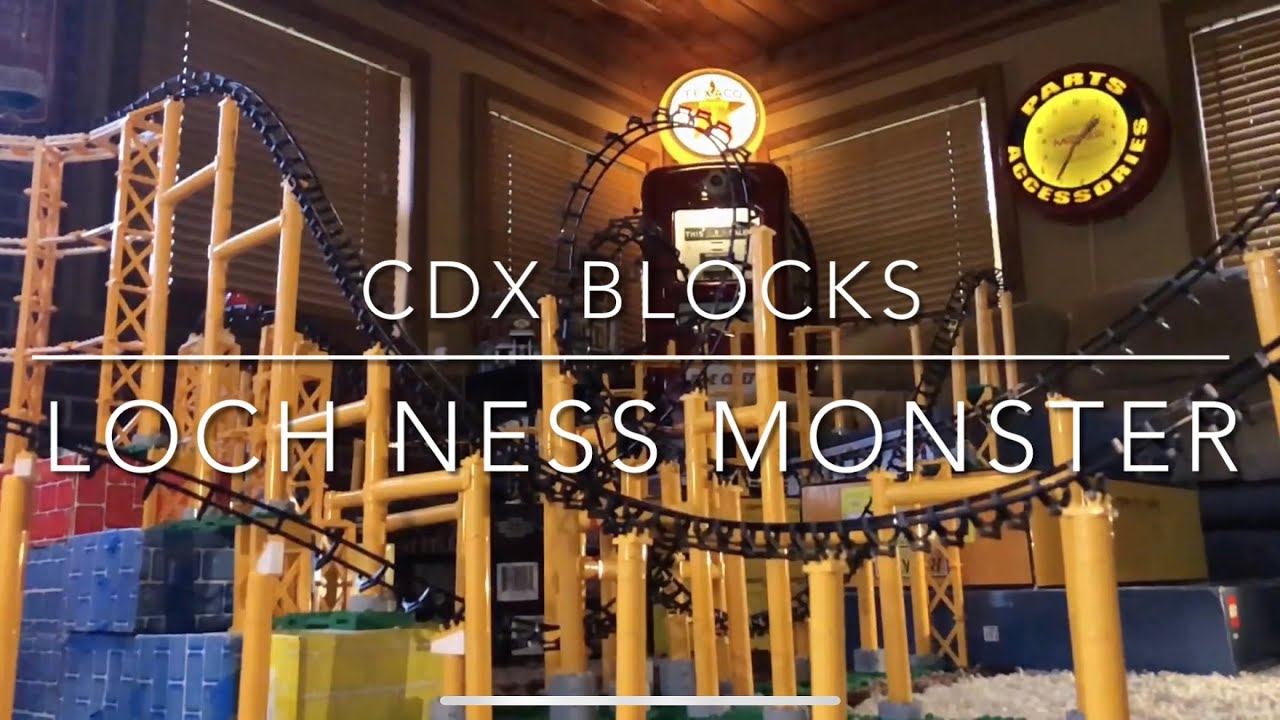 Busch Gardens Loch Ness Monster - A CDX Blocks Recreation - YouTube
