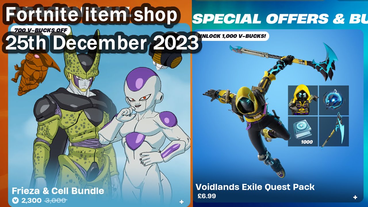 *NEW* Dragon ball + Voidlands Exile quest pack Fortnite item shop [25th ...