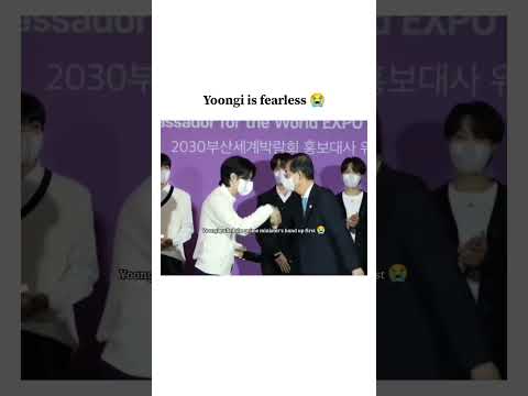 Yoongi savage moment at busan expo 2030 😭 #bts #busanexpo2030 #ceremony #award #ot7 #bangtan #edit