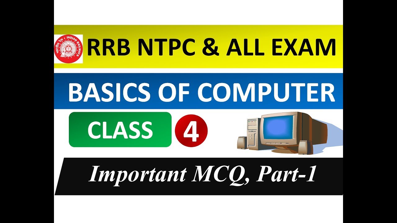 Class -4 | Chapter wise objective of Basics of Computers | Important ...
