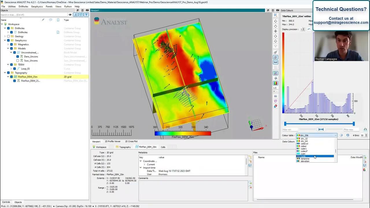 From 3D integration of geoscientific data to drillhole design with Geoscience ANALYST Pro - YouTube