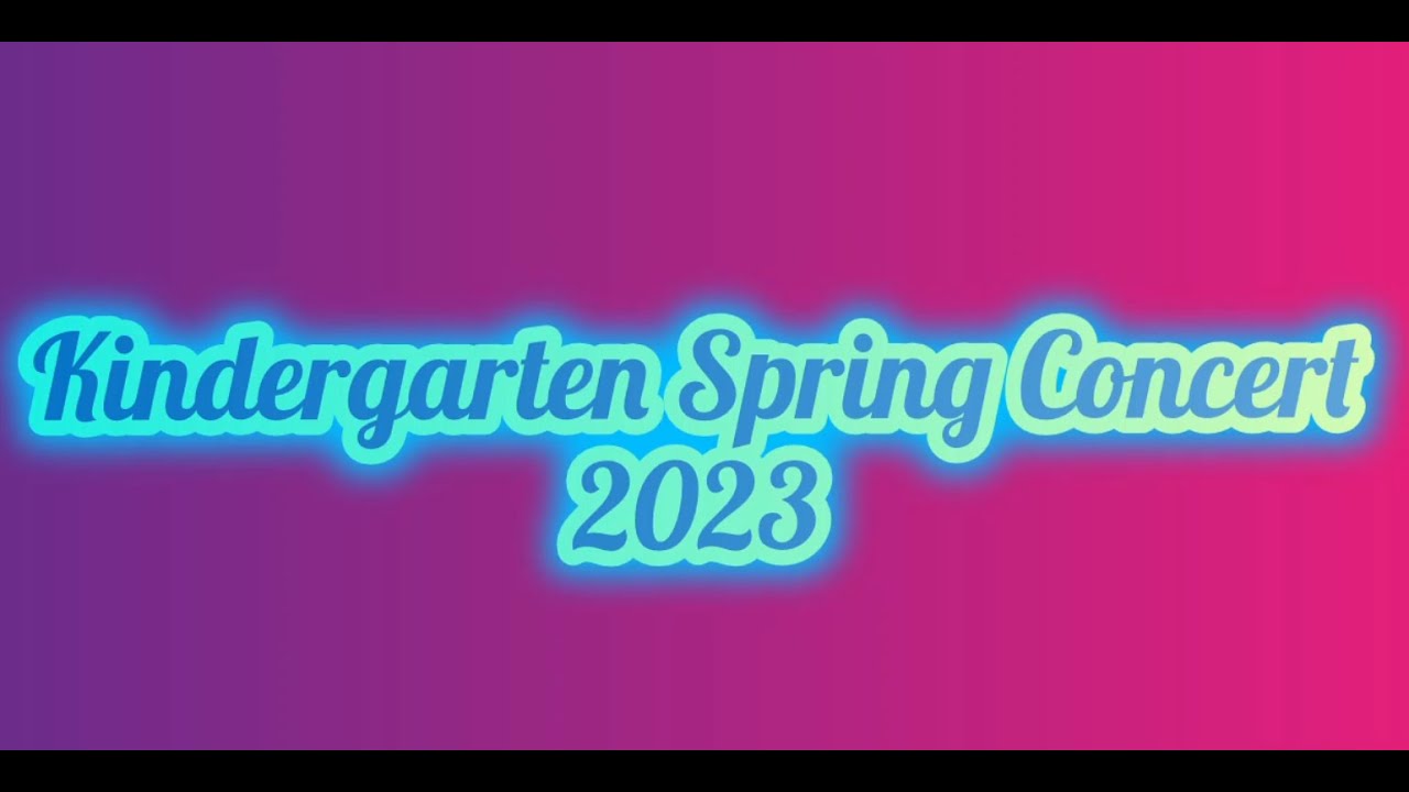 Triple JJJ - Kindergarten Spring Concert 2023 - YouTube