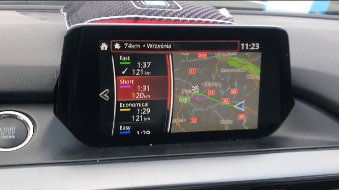 Mazda6 - MZD - aktualizacja map - YouTube