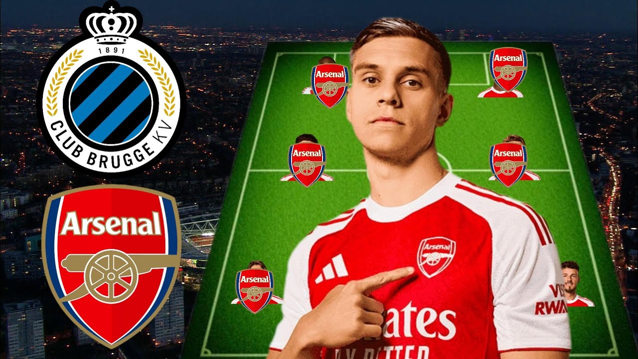 Arsenal possible line-up against Club Brugge - YouTube