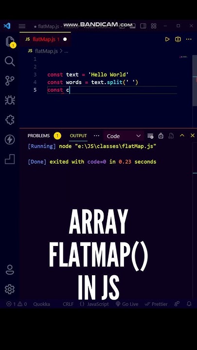 😍😍 Array Flatmap Method In Javascript Shorts Javascript Programming Coding Youtube