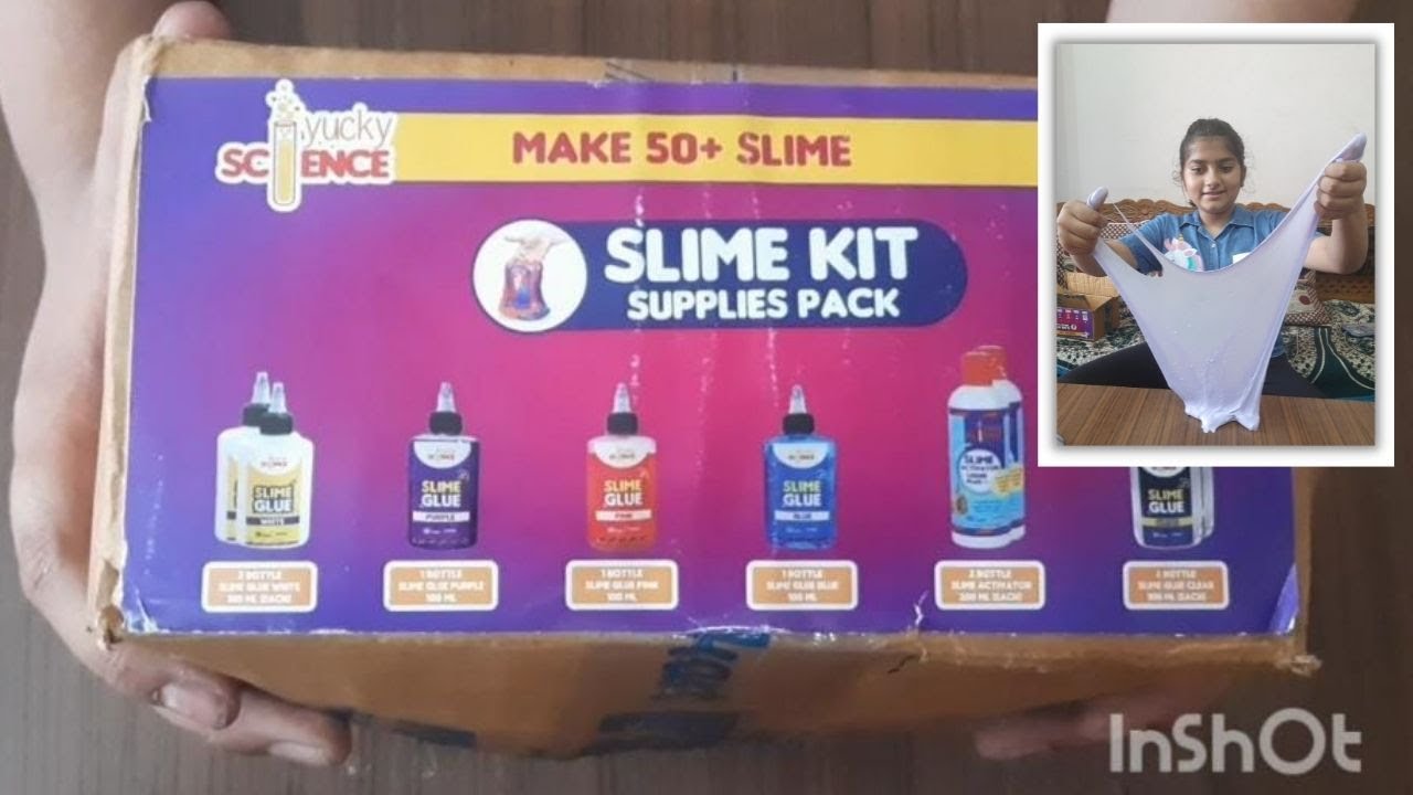 Yucky Science slime kit unboxing and making. - YouTube