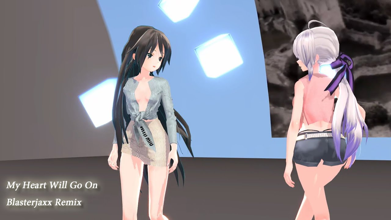 【MMD】My Heart Will Go On Blasterjaxx Remix Miku&Haku Dance Performance - YouTube