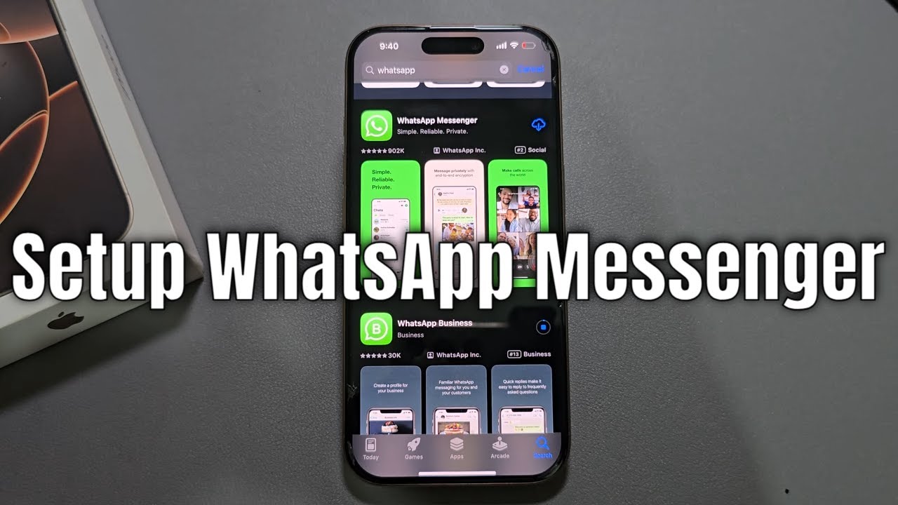 iPhone 16/Pro/Max: How to install WhatsApp messenger iPhone - YouTube
