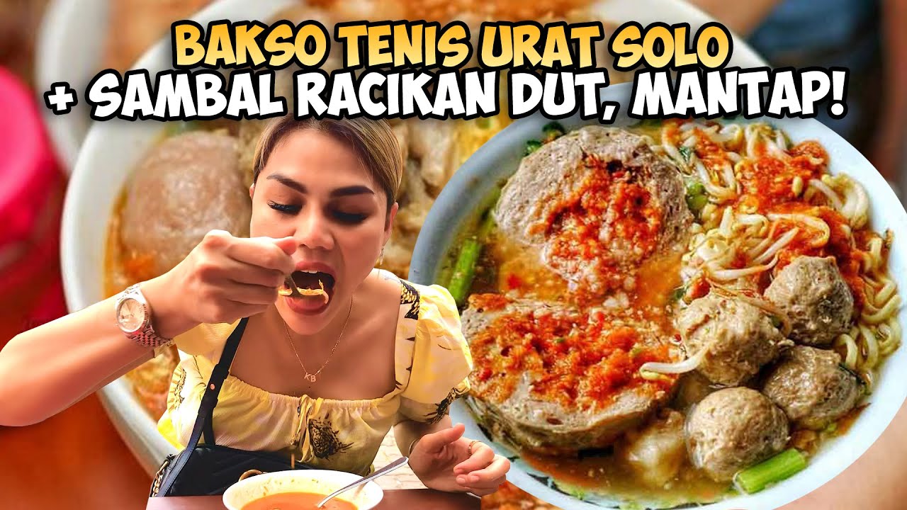 DUT NEMU BAKSO TENIS URAT SOLO DI PINGGIR JALAN SUPER ENAK BANGET GUYS ...